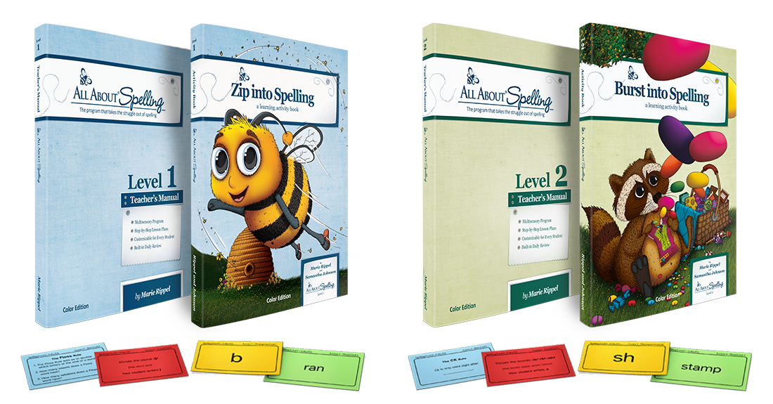 Full-Color Spelling Materials - All About Spelling Levels 1 and 2